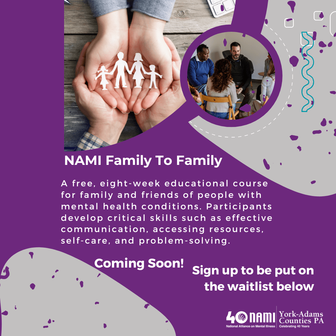 National Alliance on Mental Illness York-Adams County – NAMI offers the ...